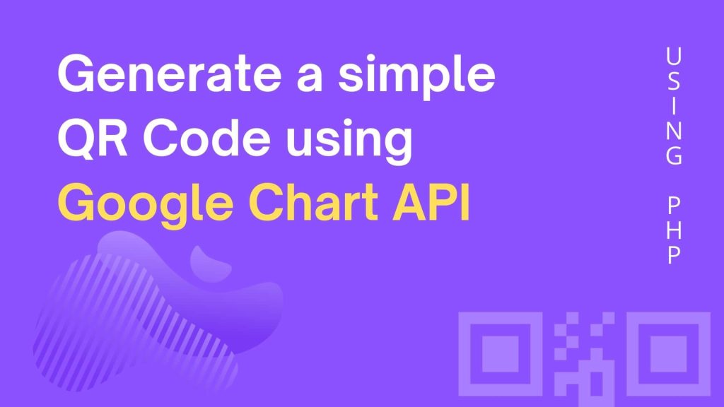 How to generate a simple QR Code using Google Chart API