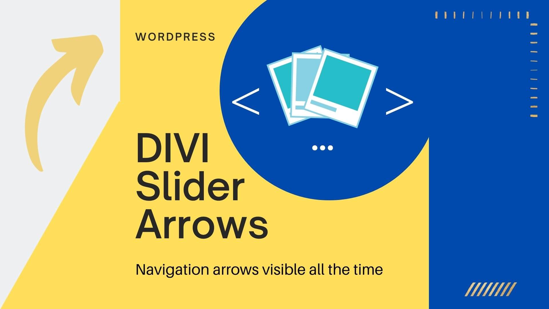 How To Make DIVI Slider Arrows Visible All The Time W3 Programmings